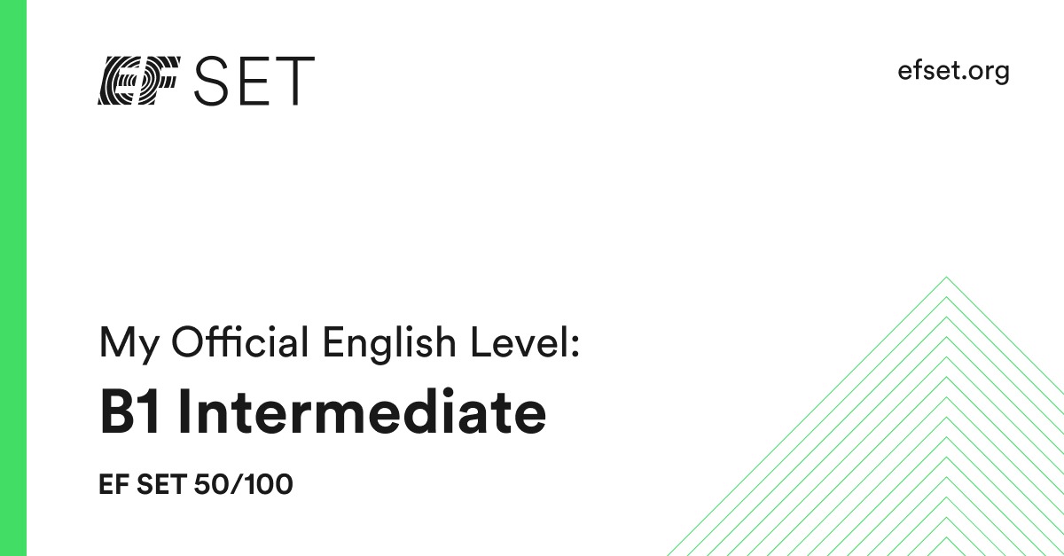 Official EF SET Certificate | Danielle Taylor